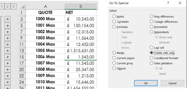 Data Subtotals with Visible Cells - JPL IT Training