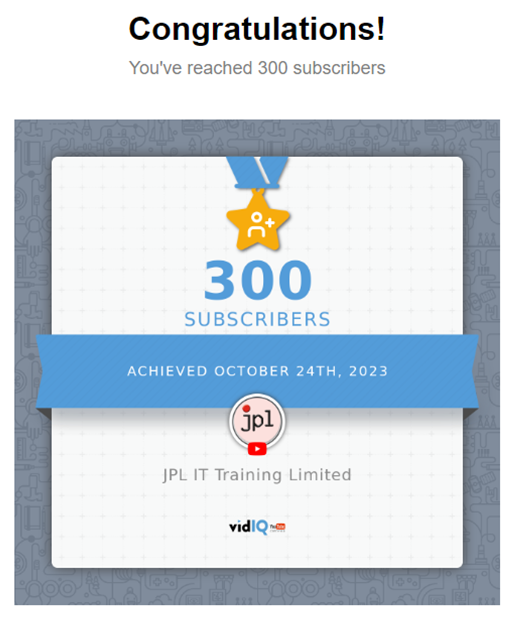 2023 News - Some News From the Team at JPL! - JPL IT Training Ltd