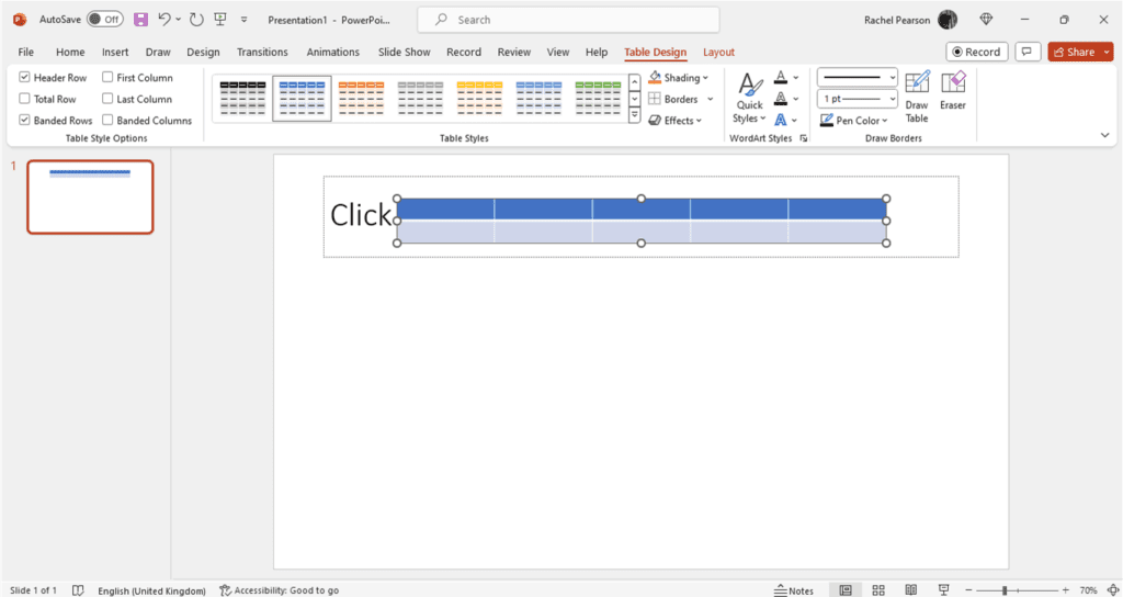 Inserting Tables in PowerPoint - how to do it | JPL IT Training