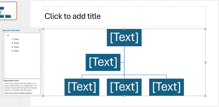 Inserting Hierarchy SmartArt Diagrams in PowerPoint | JPL Training